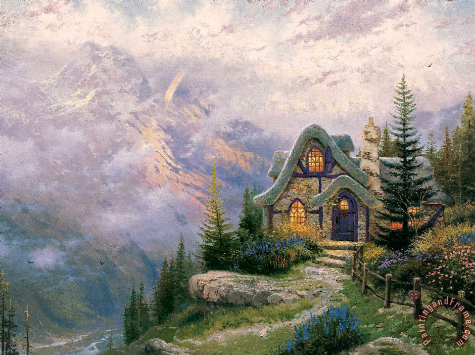 Thomas Kinkade Sweetheart Cottage Iii painting - Sweetheart Cottage Iii ...