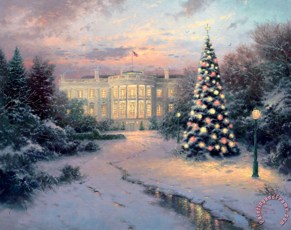 Thomas Kinkade The Lights of Liberty painting - The Lights of Liberty ...