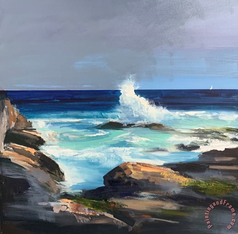 Craig Mooney Breaking Wave painting - Breaking Wave print for sale