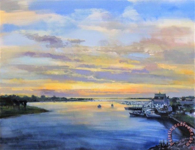 Craig Mooney Harbor Light, 2018 painting - Harbor Light, 2018 print for ...