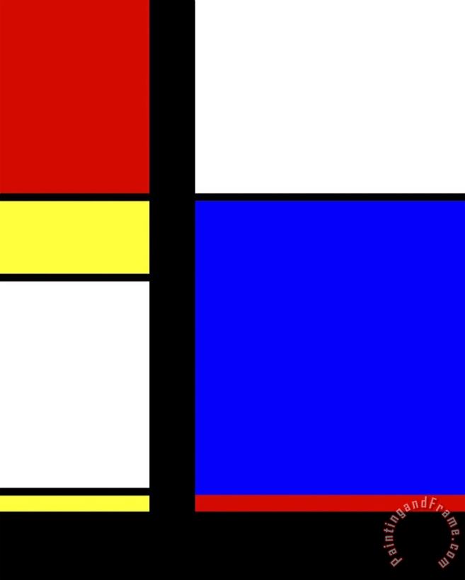 Diana Ong Blue Rectangle painting - Blue Rectangle print for sale