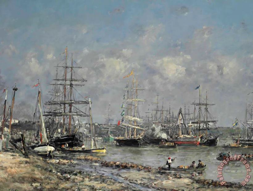 Eugene Boudin Bordeaux, Le Port painting - Bordeaux, Le Port print for sale