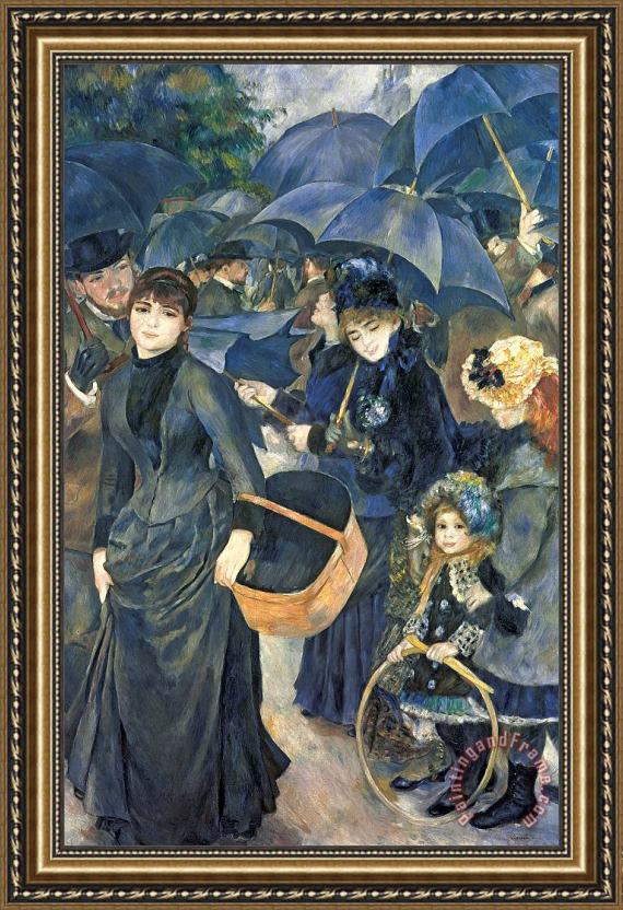 Pierre Auguste Renoir The Umbrellas Framed Print for sale ...