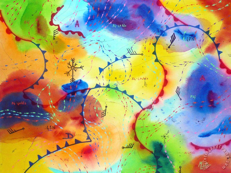 Andre Mehu 8bf Fresh gale painting - 8bf Fresh gale print for sale