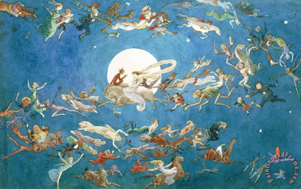 Charles Altamont Doyle A Dance Around The Moon painting - A Dance ...