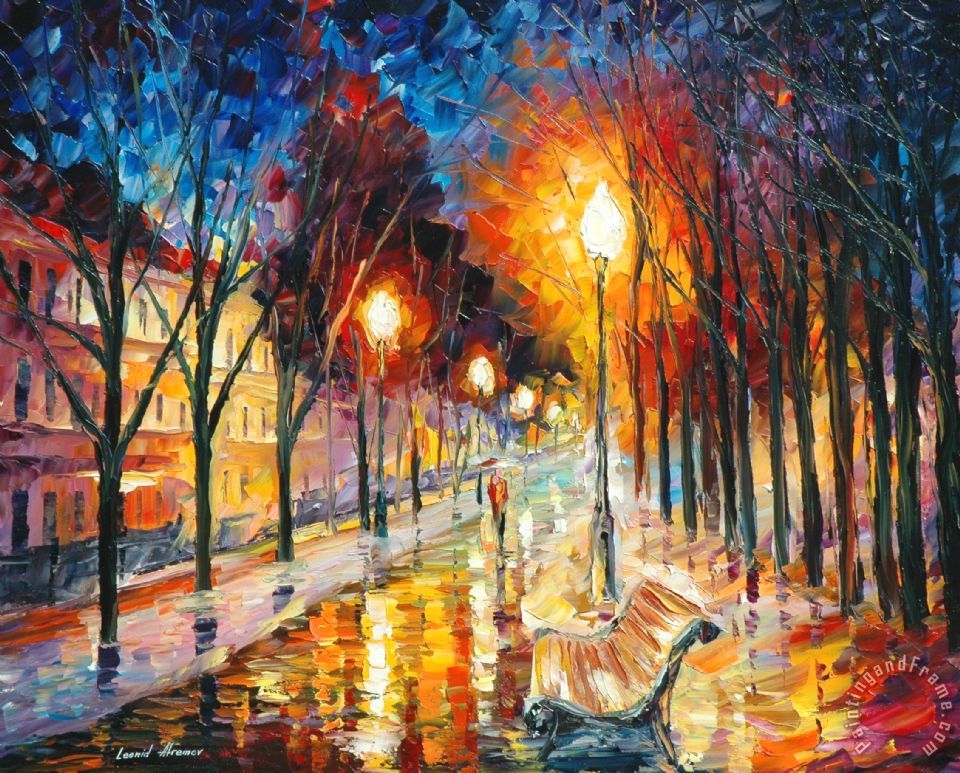 Leonid Afremov Contemplation painting - Contemplation print for sale