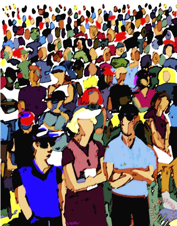 Diana Ong Spectators painting - Spectators print for sale