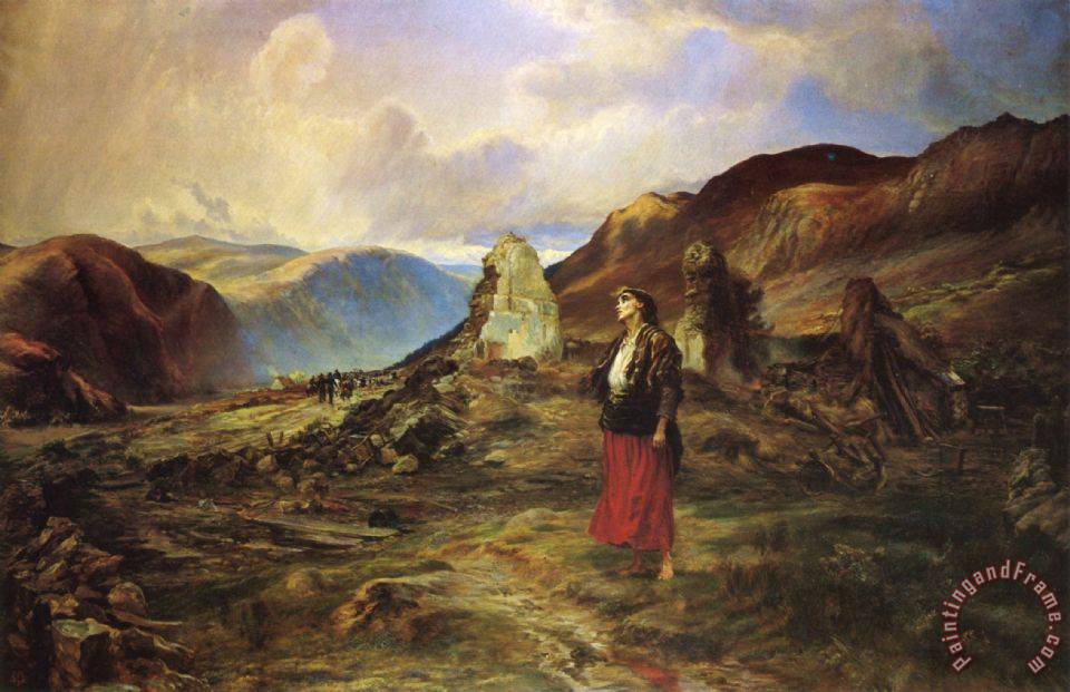 Elizabeth Thompson Evicted painting - Evicted print for sale