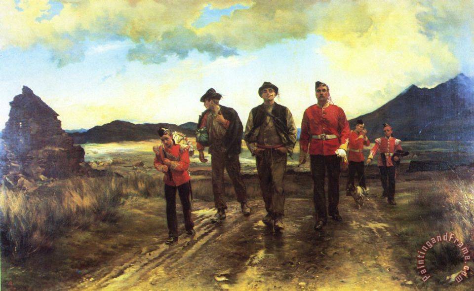 Elizabeth Thompson Listed for The Connaught Rangers painting - Listed ...