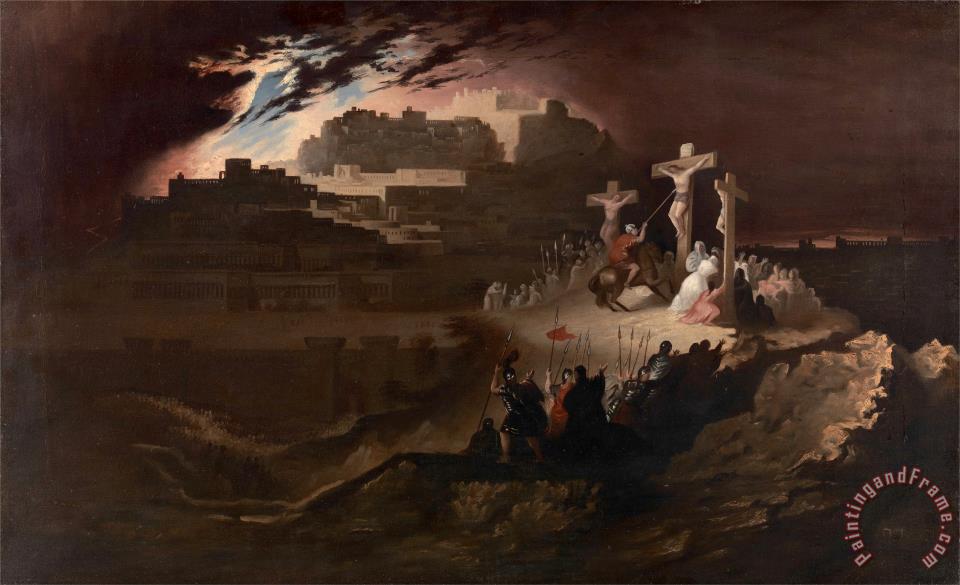 John Martin Calvary painting - Calvary print for sale