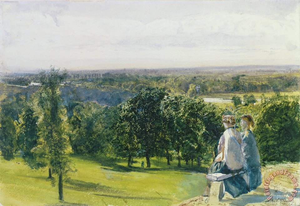 John William Inchbold In Richmond Park painting - In Richmond Park ...