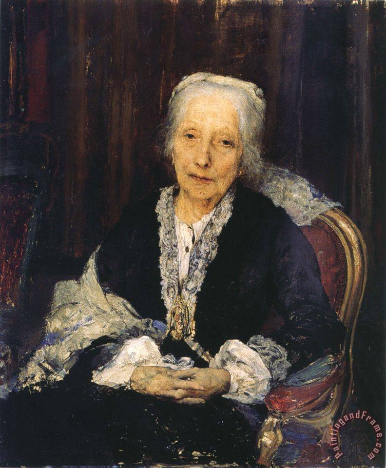 Jules Bastien Lepage Portrait De Juliette Drouet painting - Portrait De ...