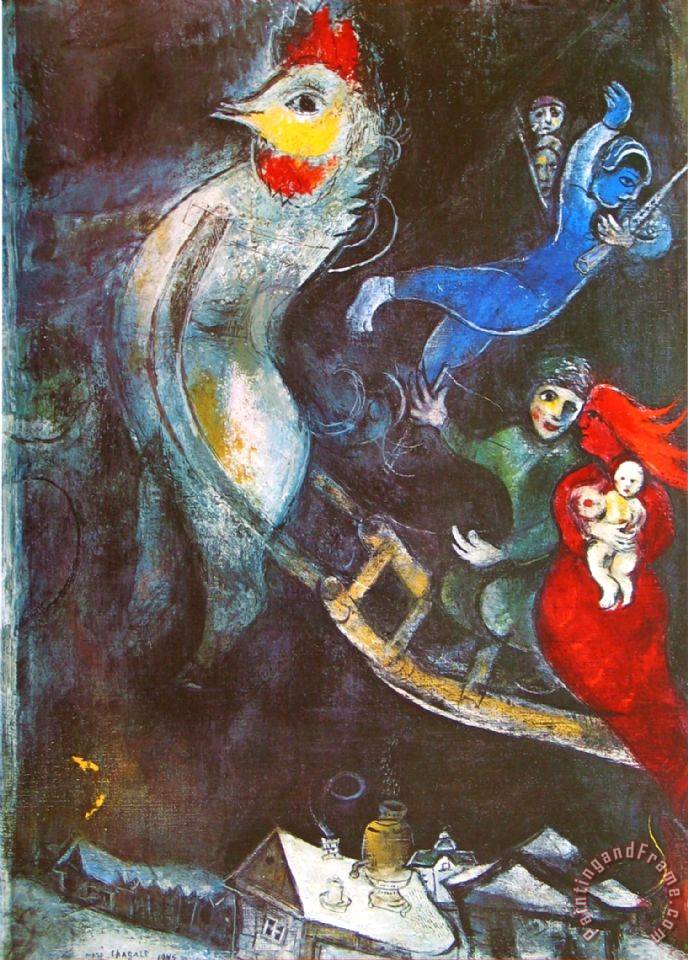 Marc Chagall The Flying Horse painting - The Flying Horse print for sale