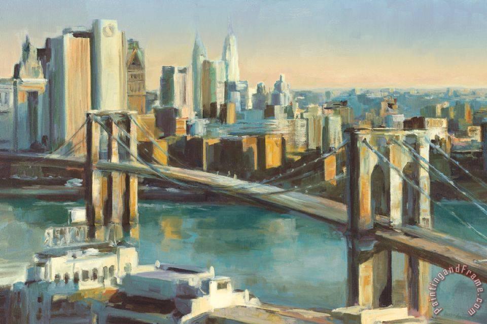 Marilyn Hageman Into Manhattan painting - Into Manhattan print for sale