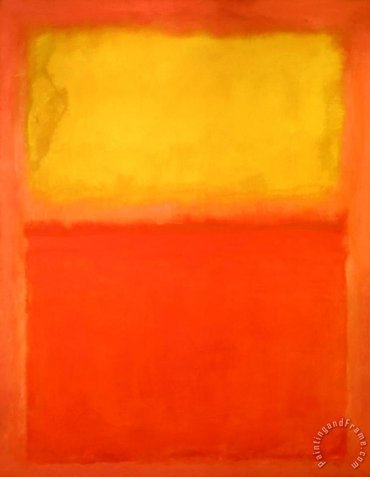 Mark Rothko Orange And Yellow painting - Orange And Yellow print for sale