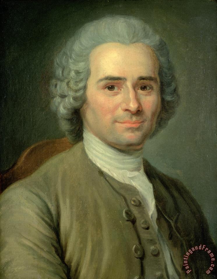 Maurice-Quentin de La Tour Jean Jacques Rousseau (1712 78) painting ...