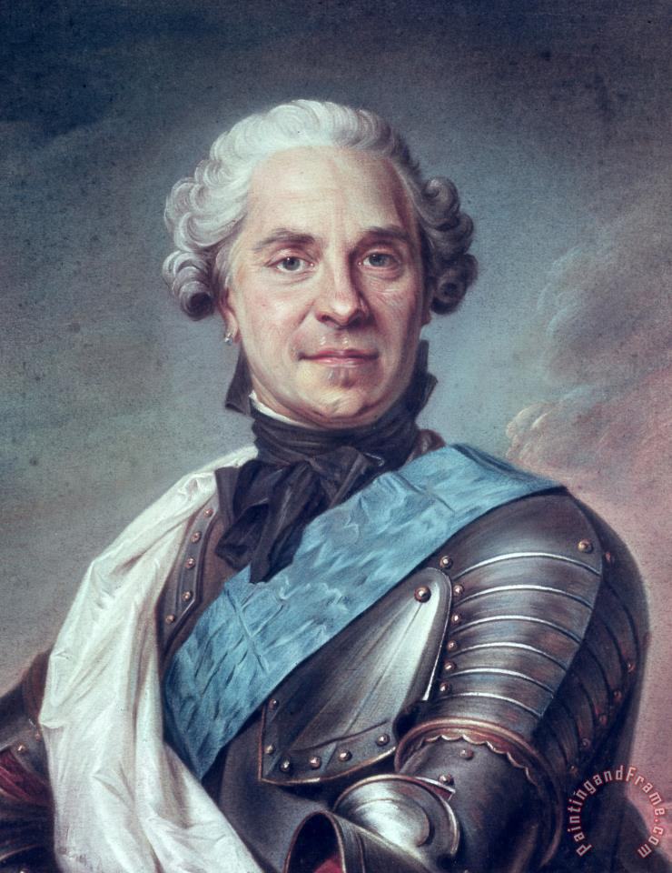 Maurice-Quentin de La Tour Marshal Maurice De Saxe (1696 1750) painting ...