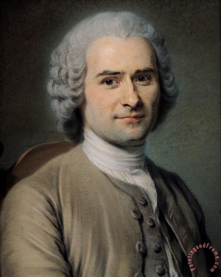 Maurice-Quentin de La Tour Portrait of Jean Jacques Rousseau (1712 78 ...