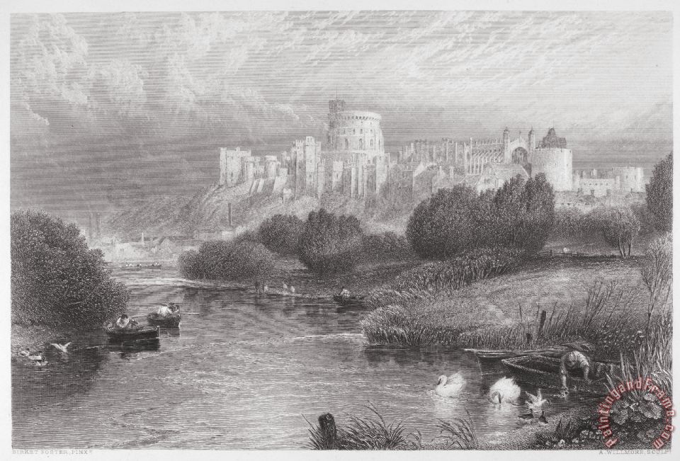 Others England: Windsor Castle painting - England: Windsor Castle print ...