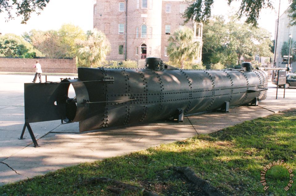 Others Hunley Submarine: Replica painting - Hunley Submarine: Replica ...