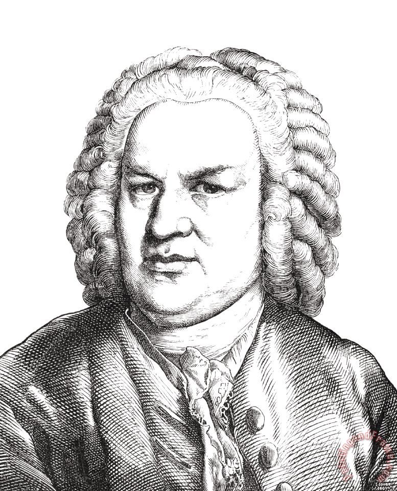 Others Johann Sebastian Bach painting - Johann Sebastian Bach print for ...