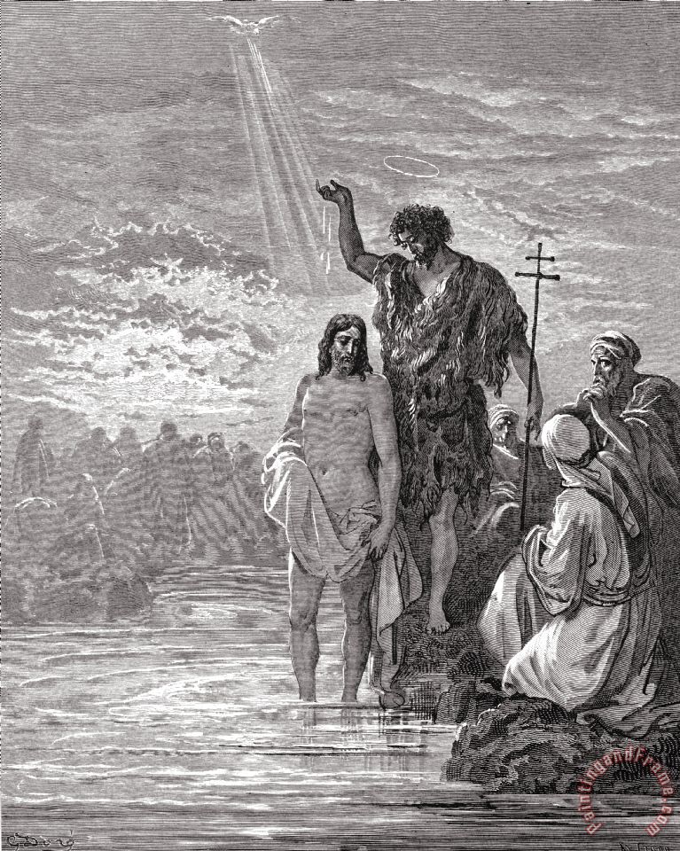 Others John Baptizing Jesus painting - John Baptizing Jesus print for sale