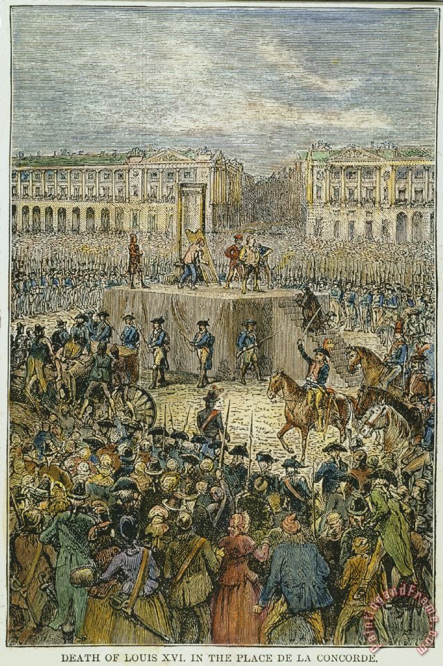Others Louis Xvi: Execution, 1793 painting - Louis Xvi: Execution, 1793 ...