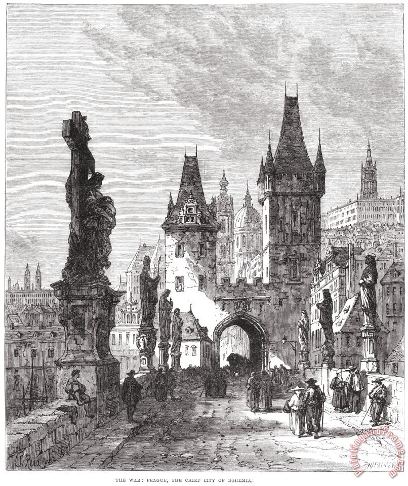 Others Prague: Charles Bridge painting - Prague: Charles Bridge print ...