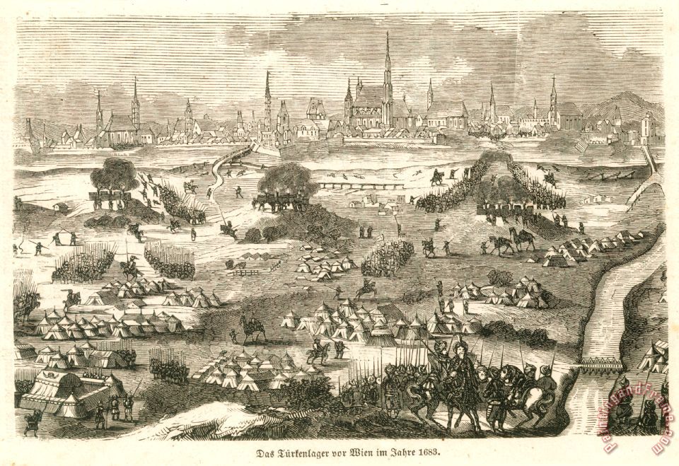 Others Siege Of Vienna, 1683 painting - Siege Of Vienna, 1683 print for ...