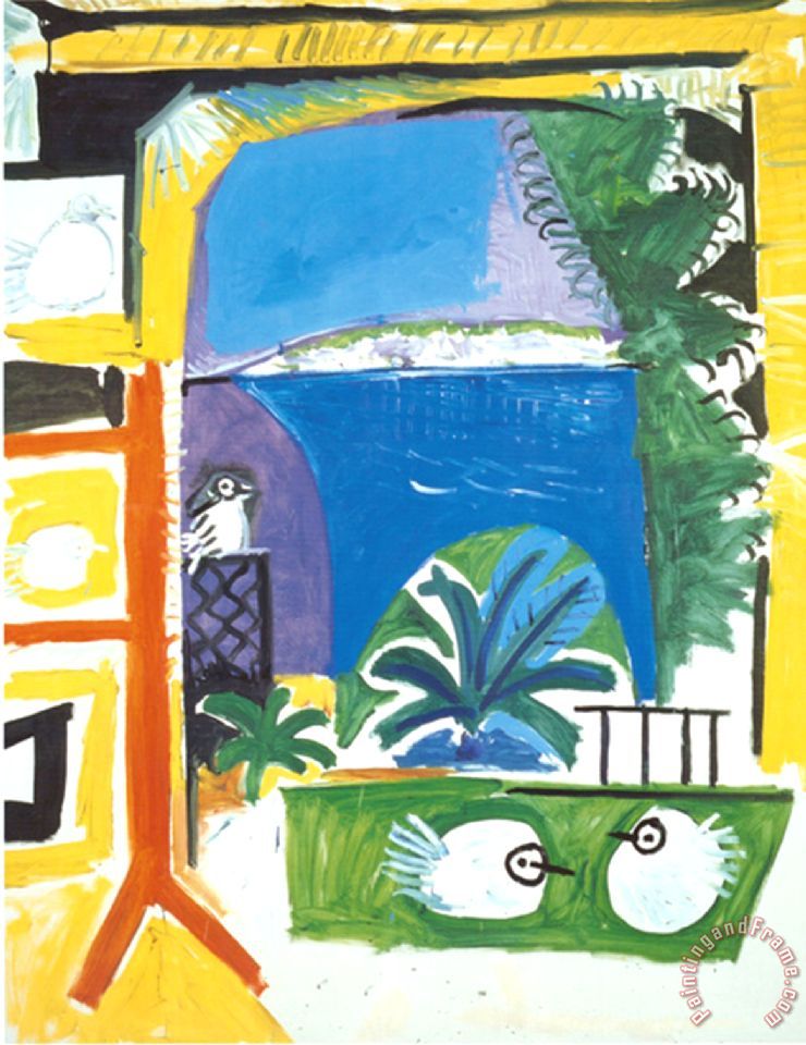 Pablo Picasso The Pigeons C 1957 painting - The Pigeons C 1957 print ...