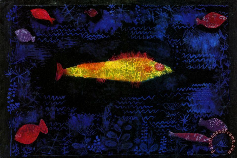 Paul Klee Der Goldene Fisch painting - Der Goldene Fisch print for sale