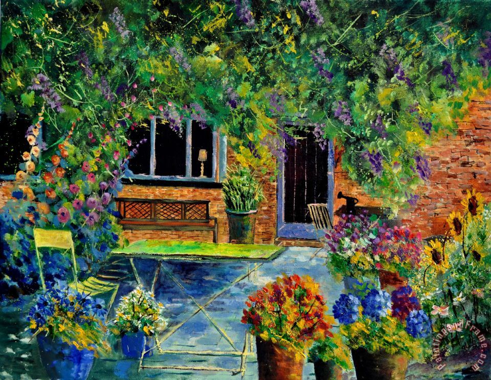 Pol Ledent Courtyard 79 painting - Courtyard 79 print for sale