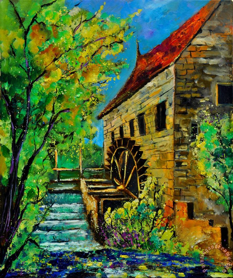 Pol Ledent Old Mill painting - Old Mill print for sale