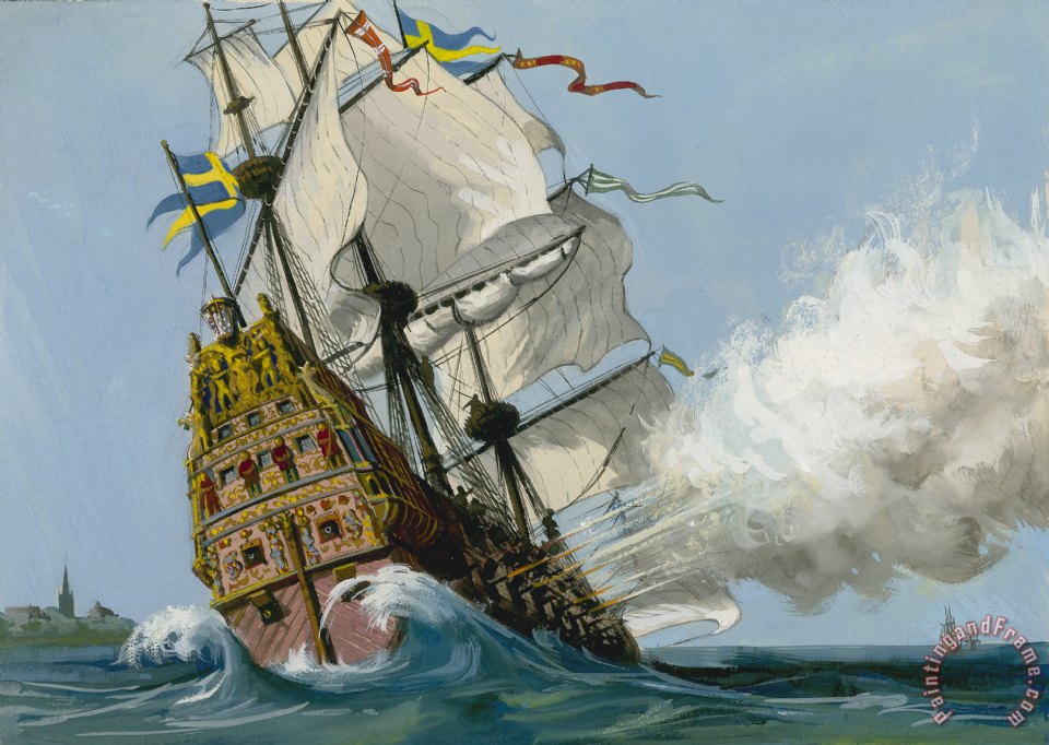 Ralph Bruce The Swedish Warship Vasa painting - The Swedish Warship ...