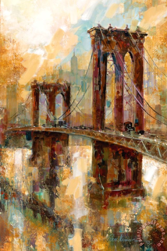 Ruane Manning Crossing Memories painting - Crossing Memories print for sale